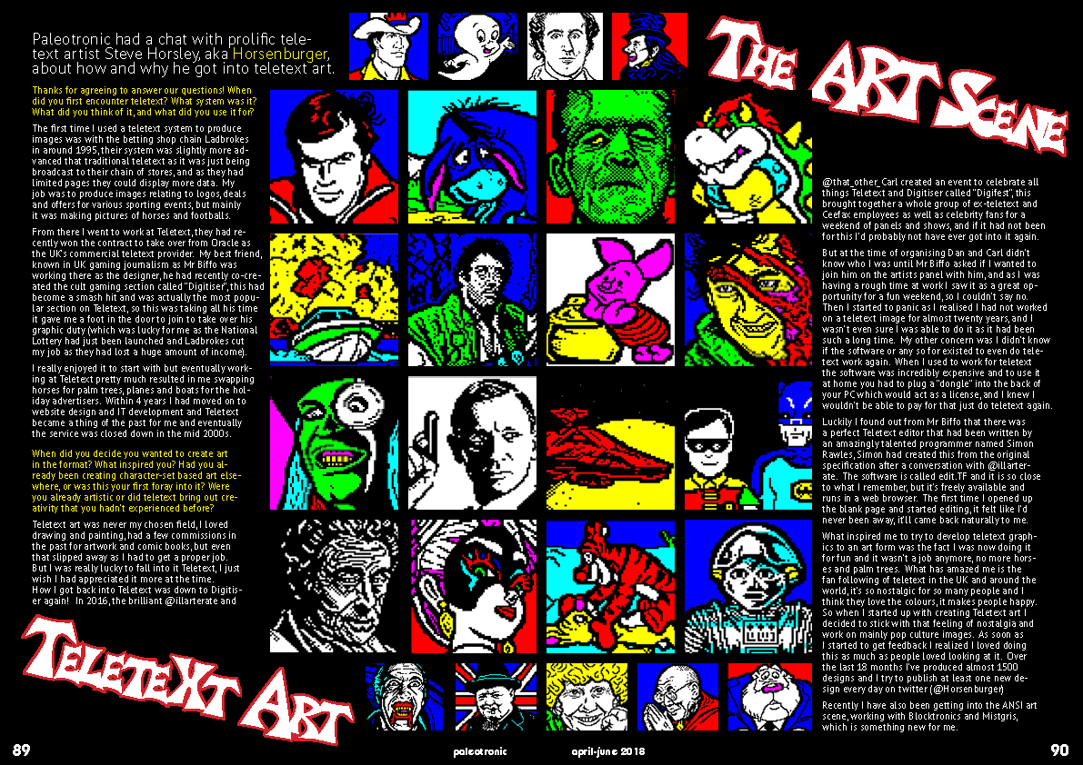 Horsen Around: An Interview with Teletext Artist Horsenburger ...
