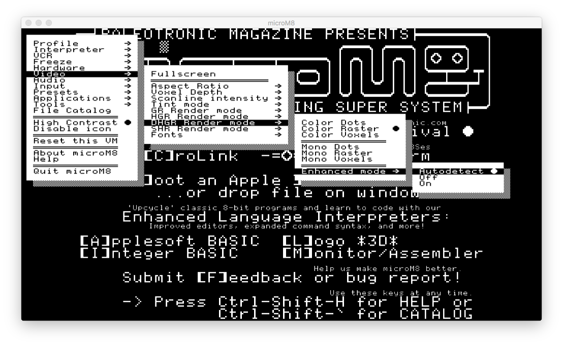 microM8 Update: High-Contrast UI Mode and Filled Triangles in microLogo ...